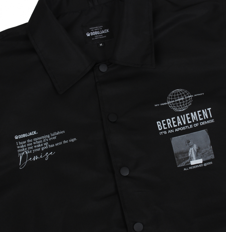 BEREAVEMENT BLACK COACH JACKET