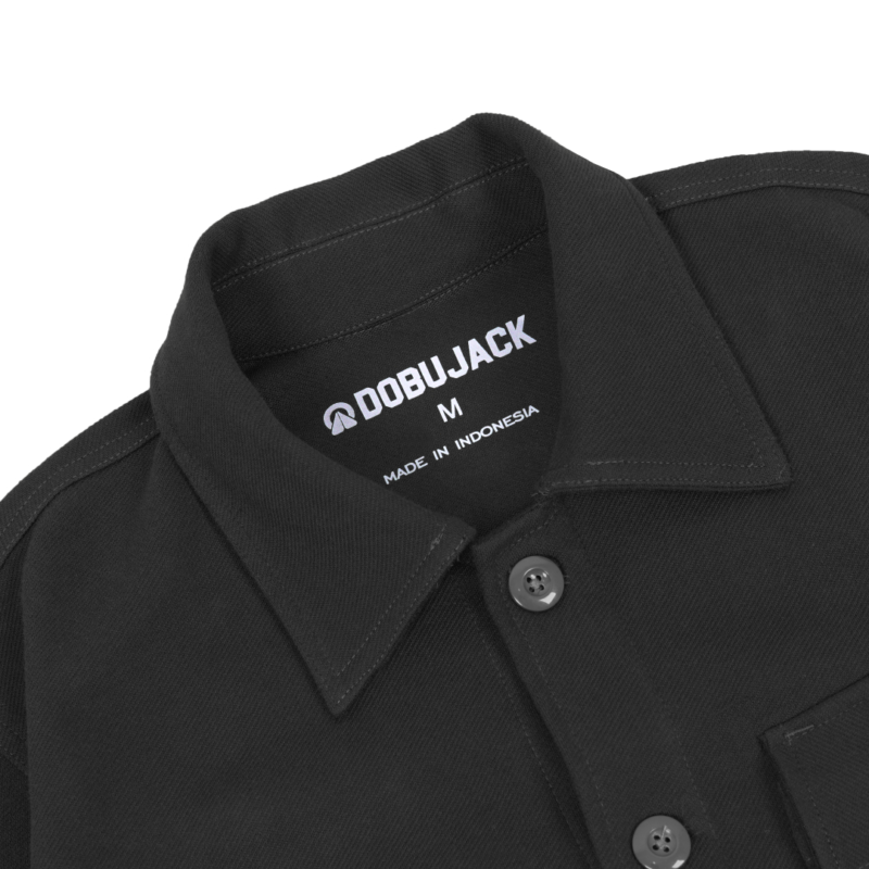 Plain Black Micro Twill Jacket