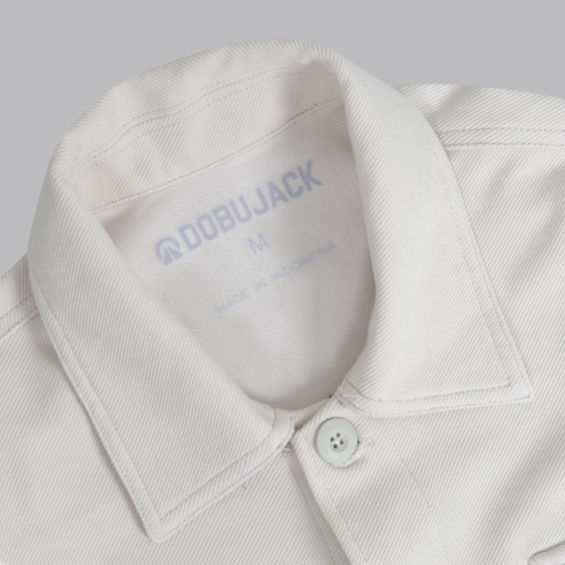 Plain White Micro Twill Jacket