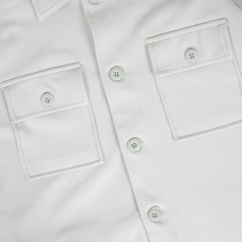Plain White Micro Twill Jacket